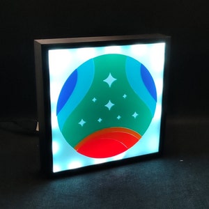 STARFIELD Neon Led Lightbox RGB Gamer Lamp Twitch Streamer Light Setup ...