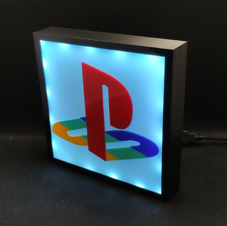 PLAYSTATION Neon Led Lightbox RGB Gamer Lamp Twitch Streamer - Etsy ...
