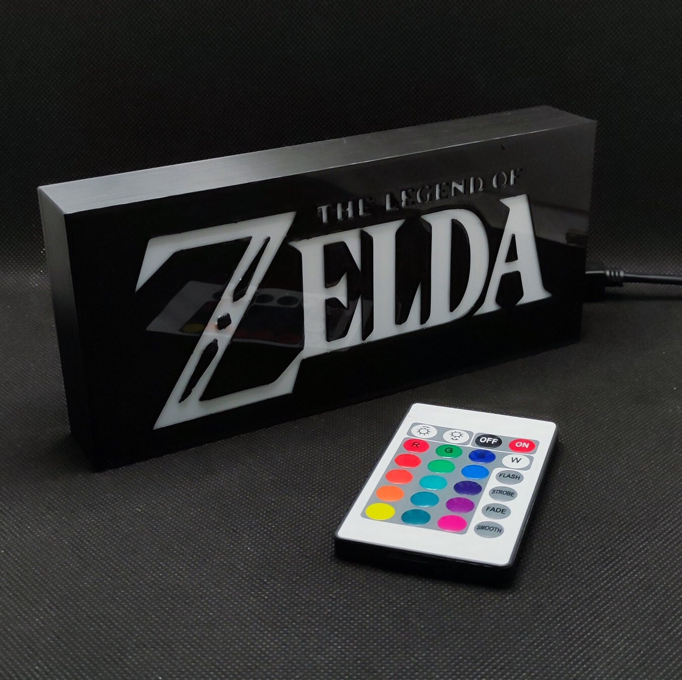 The Legend of ZELDA Led Lightbox RGB Sign Desk Lamp Gaming - Etsy