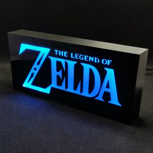 The Legend of ZELDA Led Lightbox RGB Sign Desk Lamp Gaming Lamp Table ...