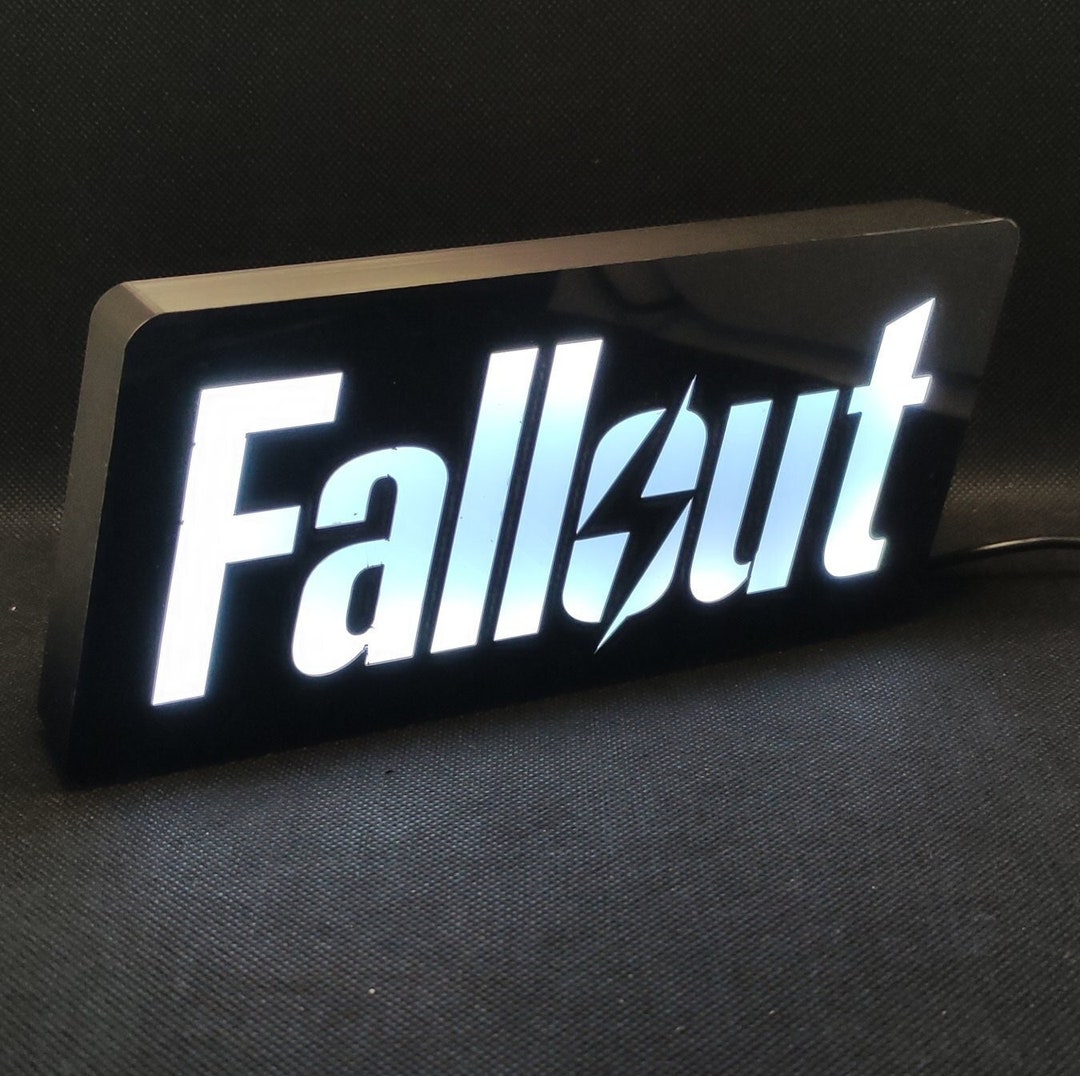 FALLOUT Led Lightbox Sign - Etsy UK