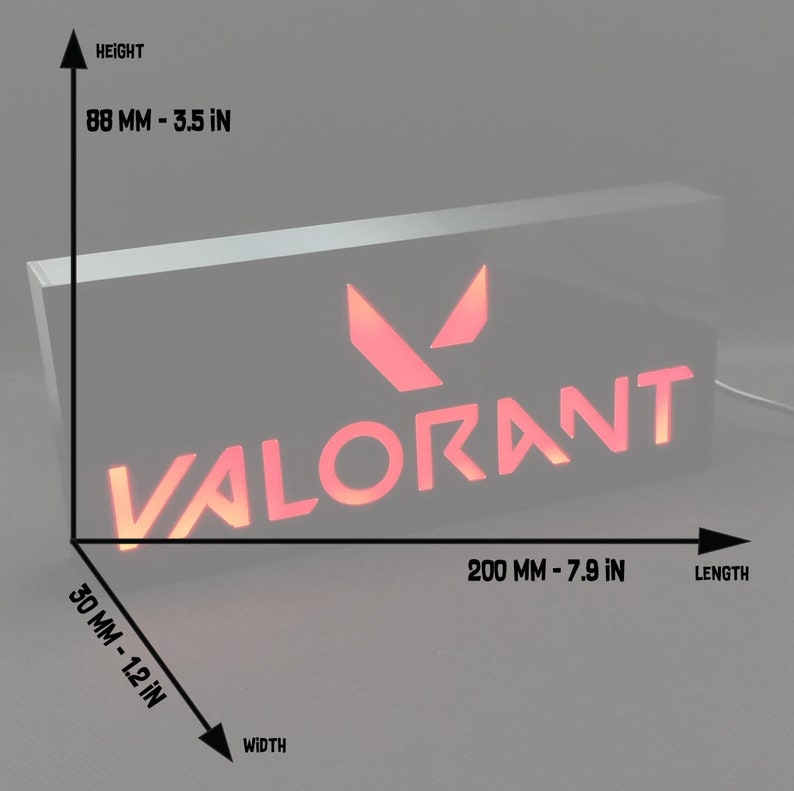 VALORANT Led Lightbox Sign - Etsy
