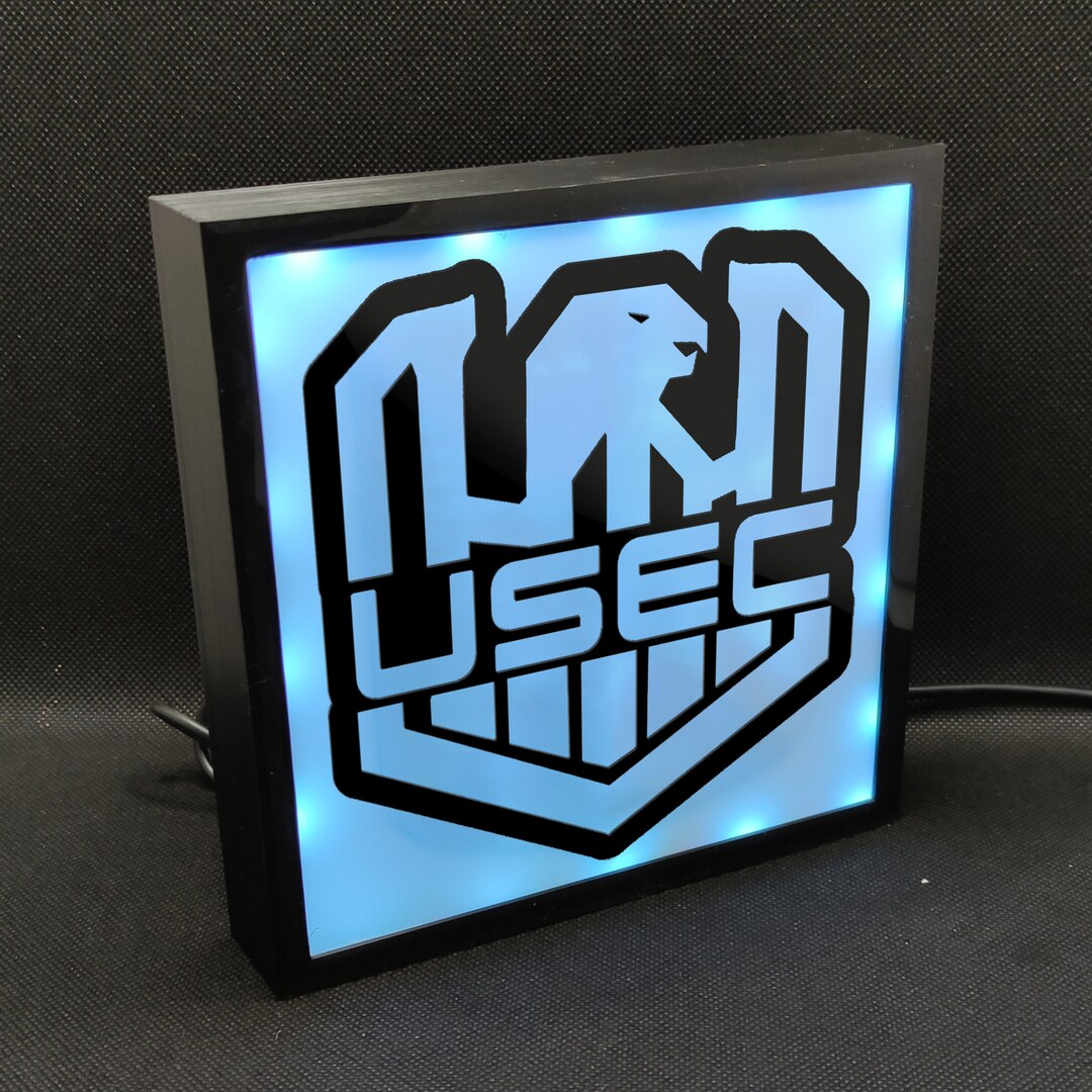 USEC Escape from Tarkov Led Lightbox Lampe RVB Lampe de bureau de jeu ...