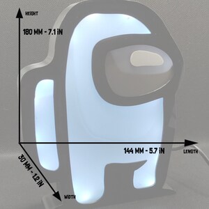 AMONG US Character LED Night Light - Etsy