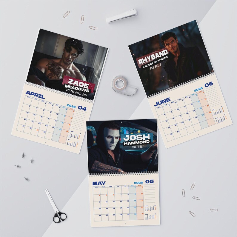 Dark Romance 2026 Kalender, Dark Romance Monatlicher Wandkalender, 2026 ...
