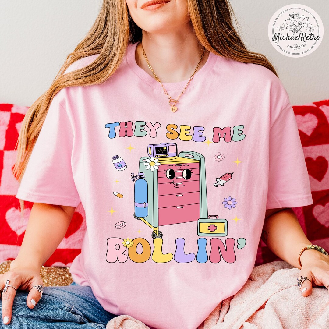 Funny Crash Cart Rrt Rapid Response Team Nurse Rn Shirt, Funny Icu ...