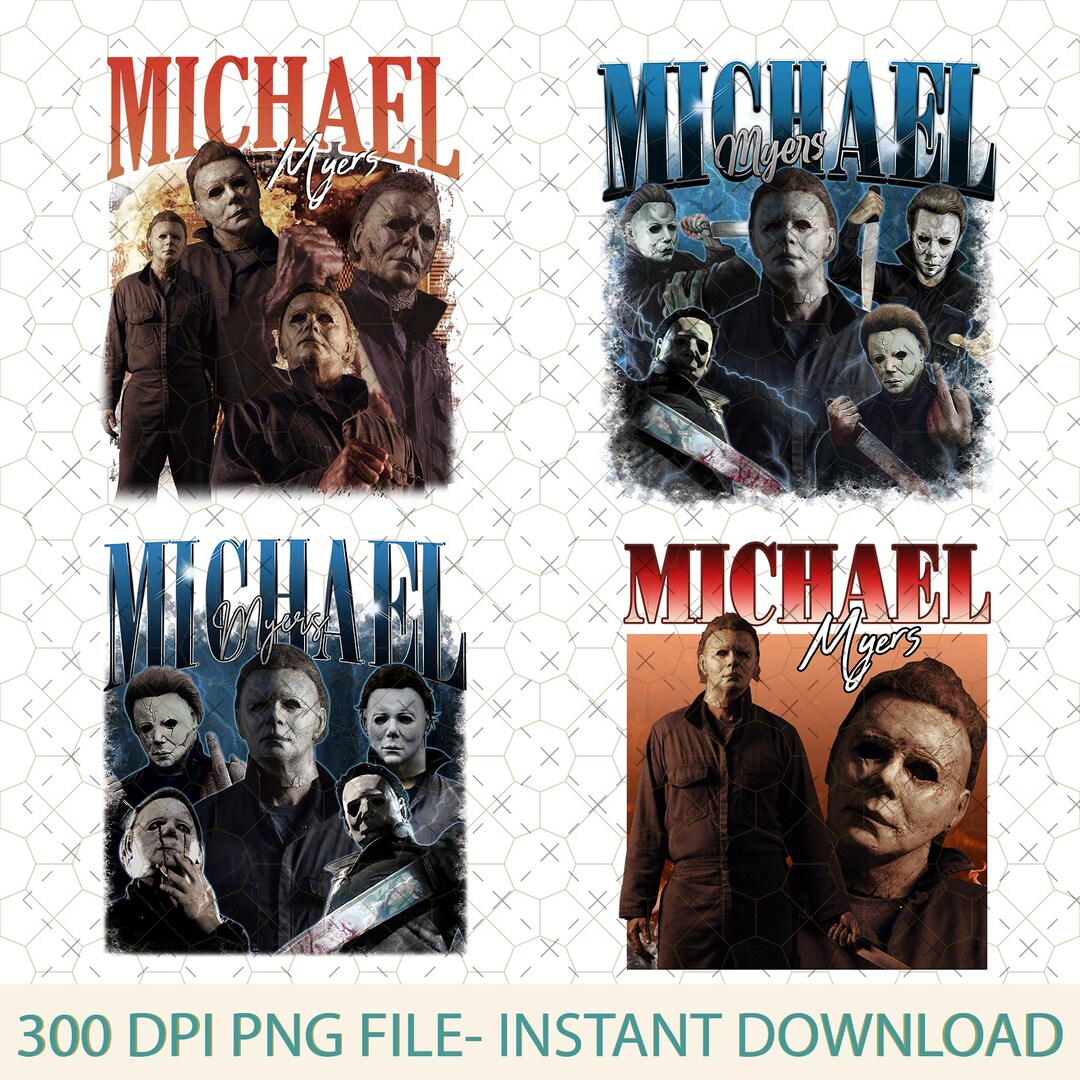 Retro Bootleg Halloween PNG Bundle, Halloween Night Png, Horror ...