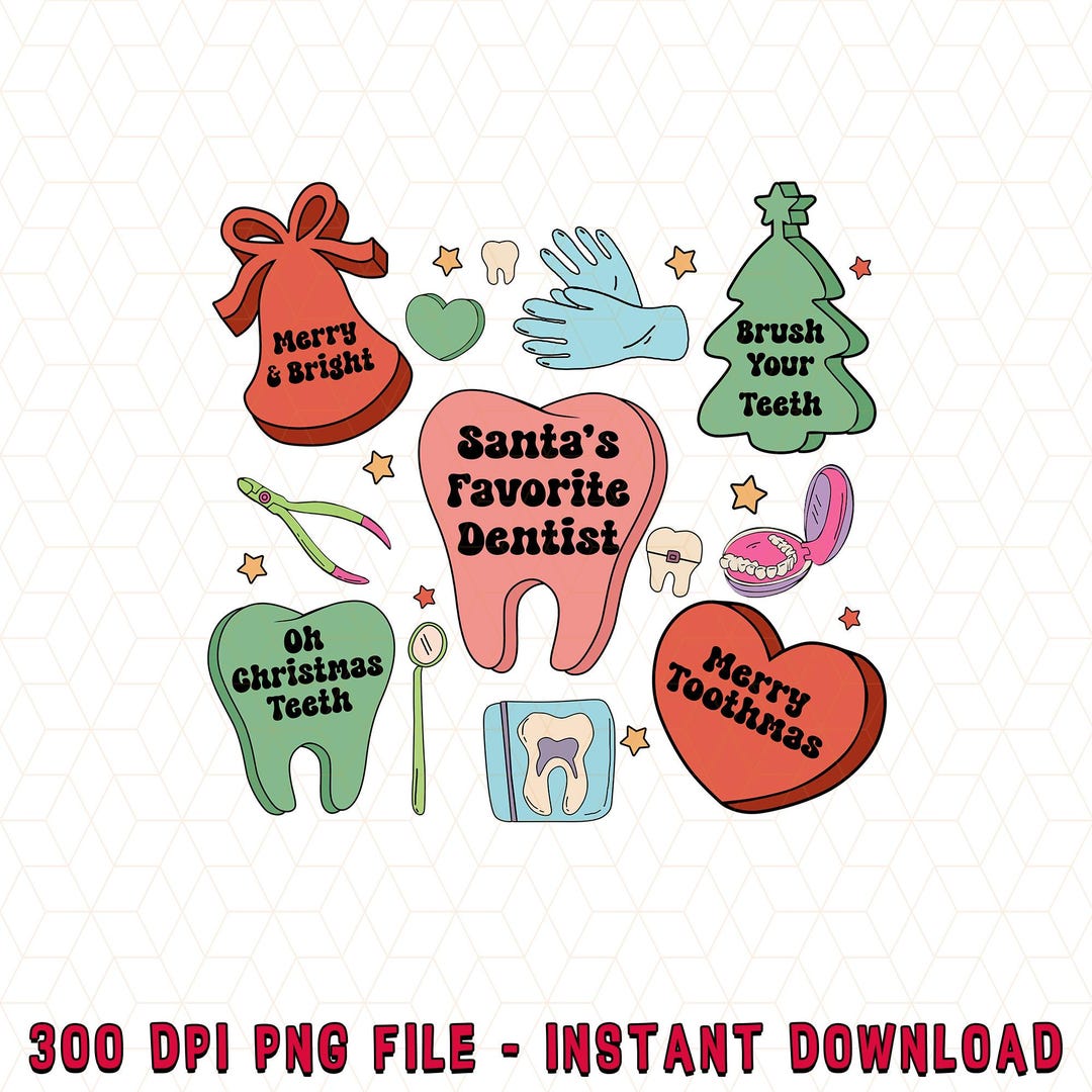 Santa's Favorite Dentist Png, Funny Christmas Dental PNG, Hygienist ...