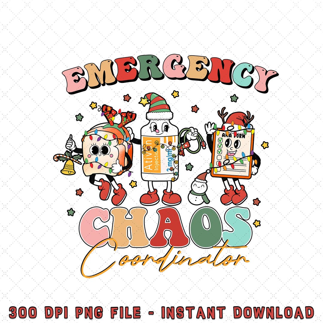 Nurse Christmas Png, Emergency Department Png, ER Crew Png, Christmas ...