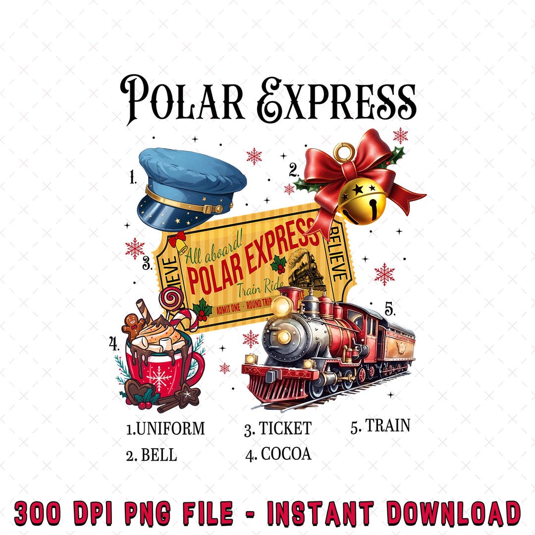 Polar Express Png, Polar Express Trip Shirt, Christmas Family Trip ...