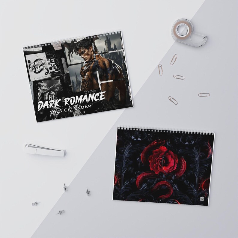 Dark Romance 2026 Kalender, Dark Romance Monatlicher Wandkalender, 2026 ...