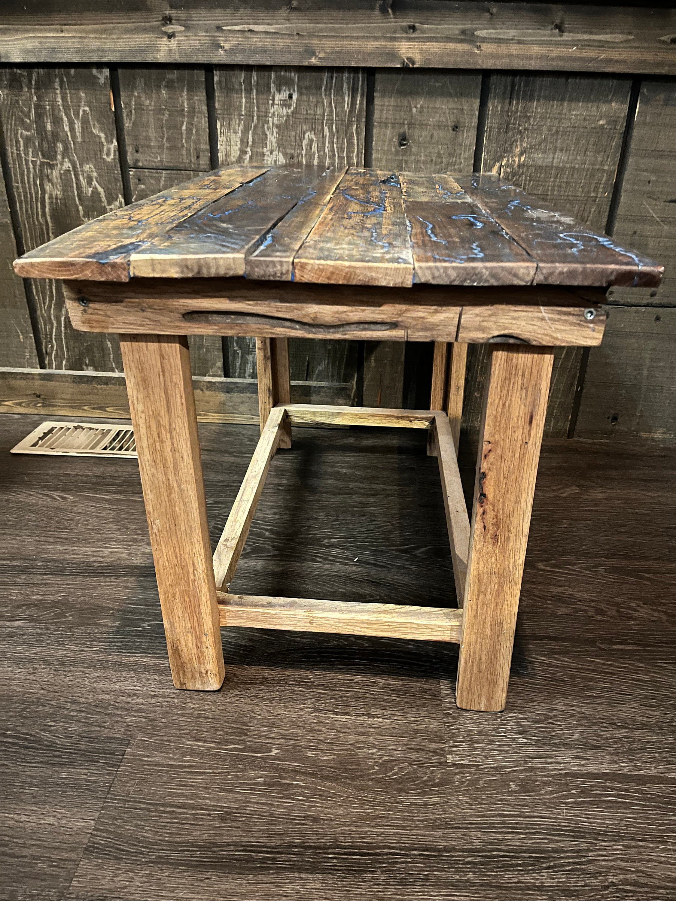 Lichtenberg Fractal Burning Table/bench/fractal Burning Bench/end Table ...