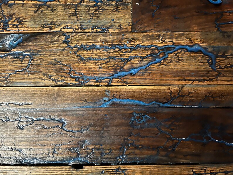 Lichtenberg Fractal Burning Table/bench/fractal Burning Bench/end Table ...