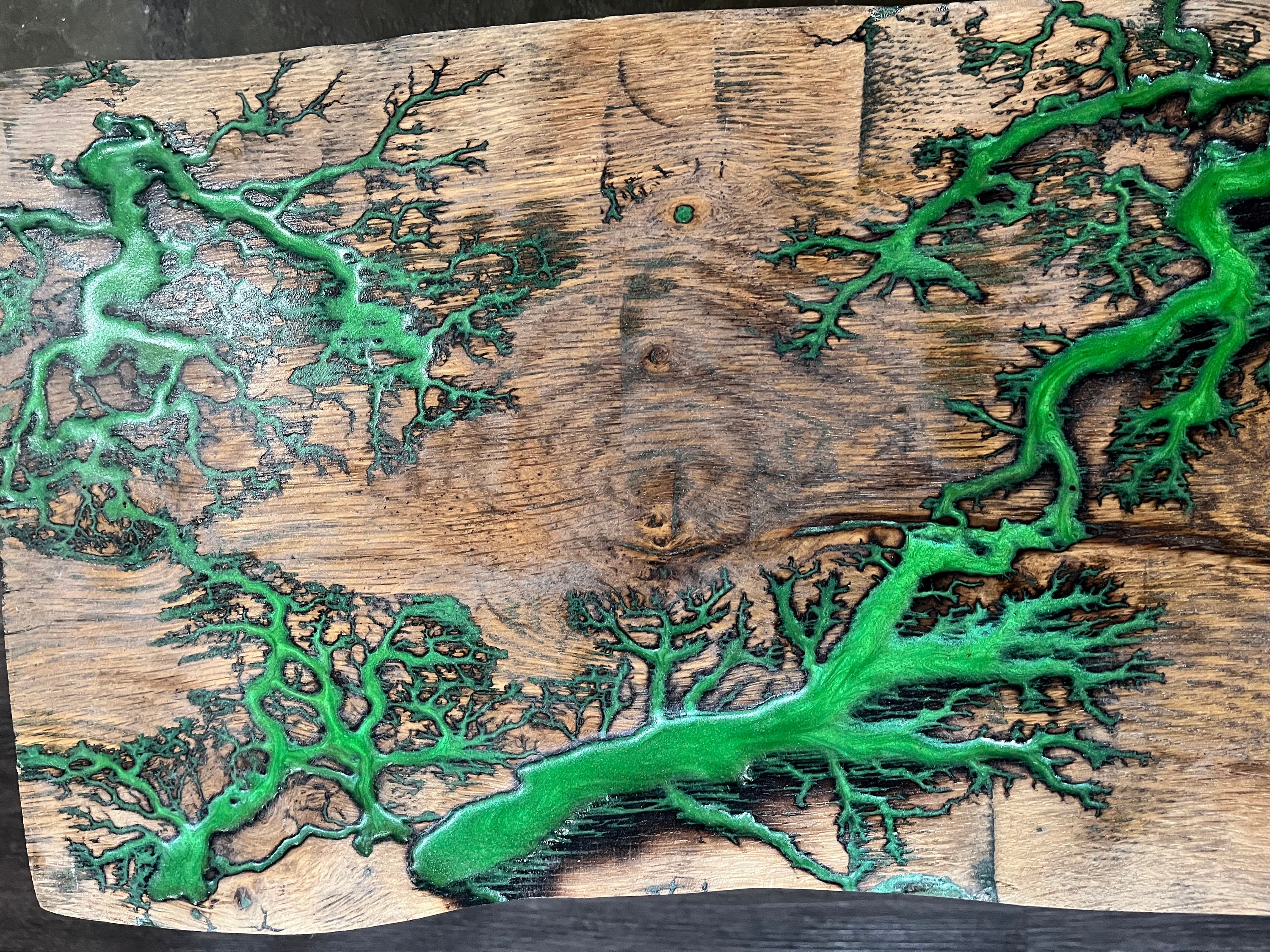 Bench/ Lichtenberg Fractal Burning Bench/ Fractal Burning Bench/ Indoor ...