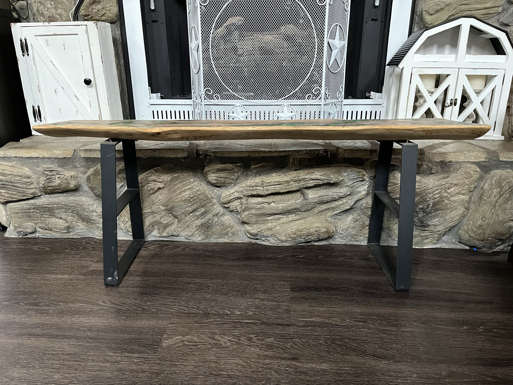 Bench/ Lichtenberg Fractal Burning Bench/ Fractal Burning Bench/ Indoor ...