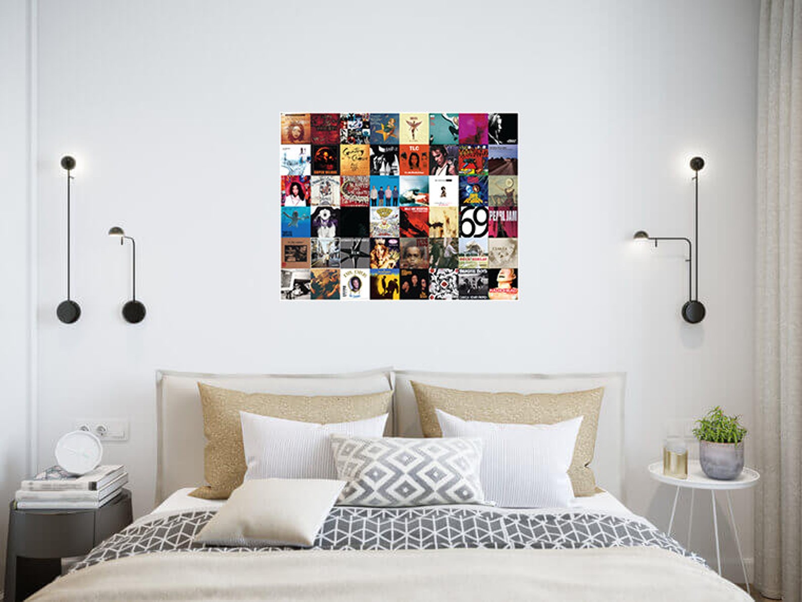 1990s Album Collage Poster '90s Music Album Covers - Etsy