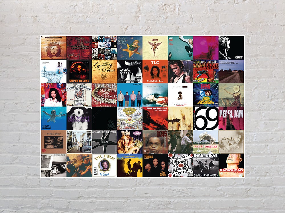 1990s Music Collage