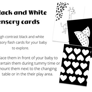 Newborn Baby High Contrast Cards Bundle | Instant Digital Download ...