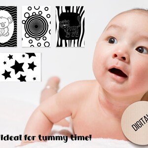 Newborn Baby High Contrast Cards Bundle | Instant Digital Download ...
