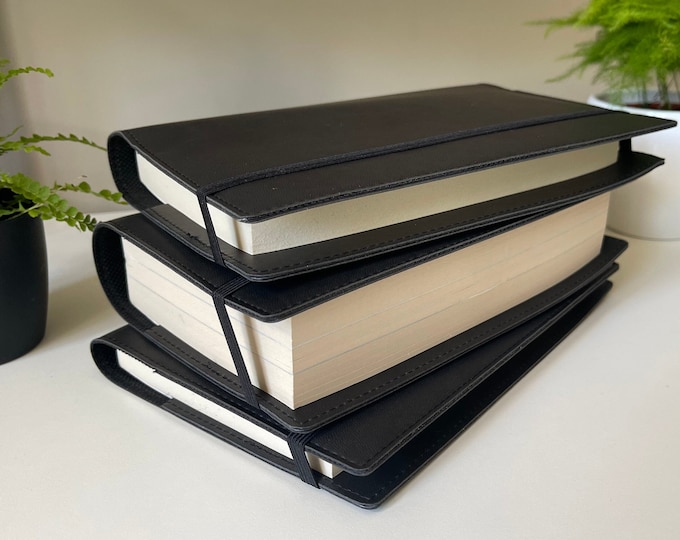 Small Leather Book Cover - Etsy UK