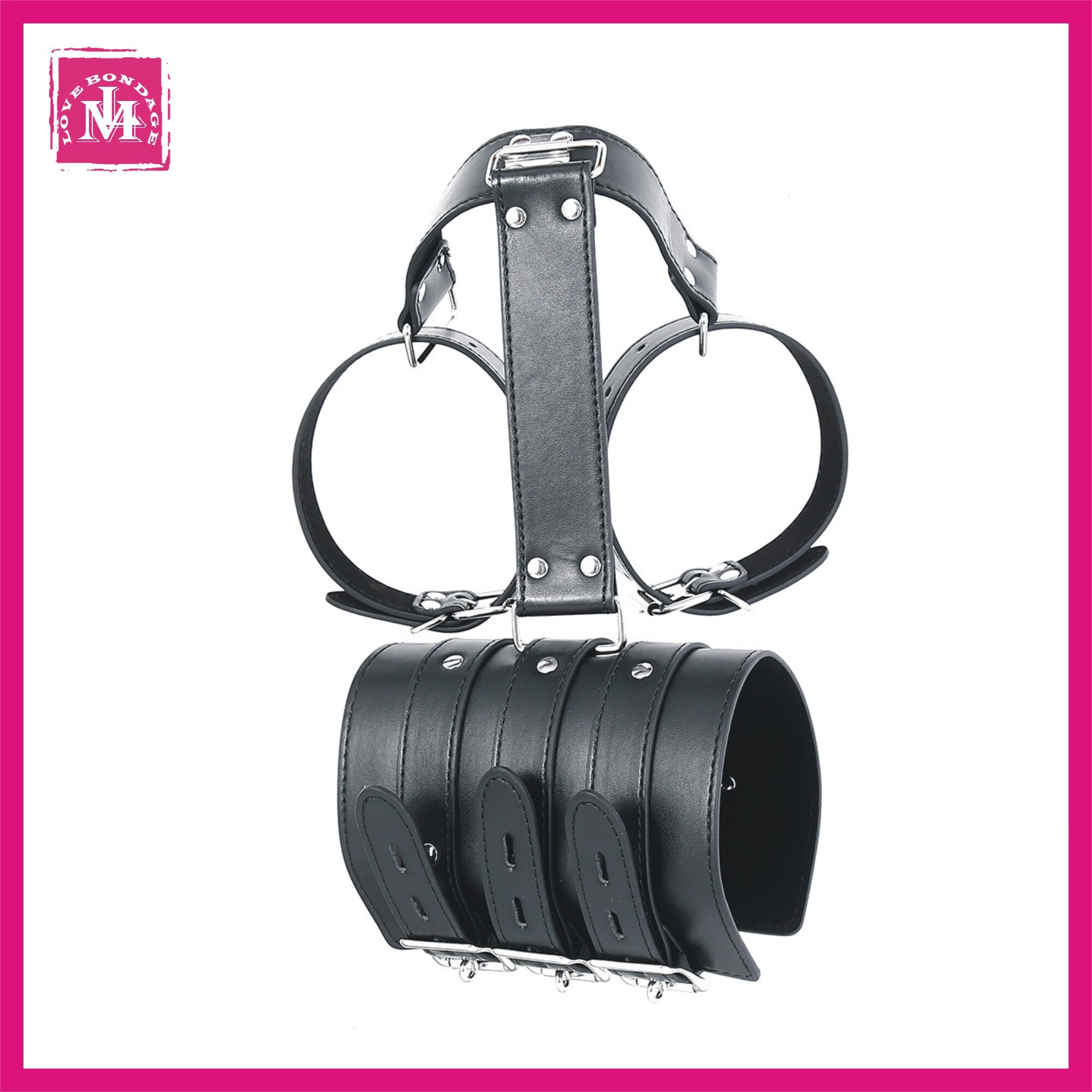 Strict Arm Binder, Arm to Wrist Restraint, BDSM Leather Bondage Sex Toy ...