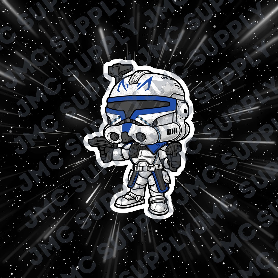 Captain Rex Sticker, Star Wars Vinyl Stickers, Waterproof and Glossy ...
