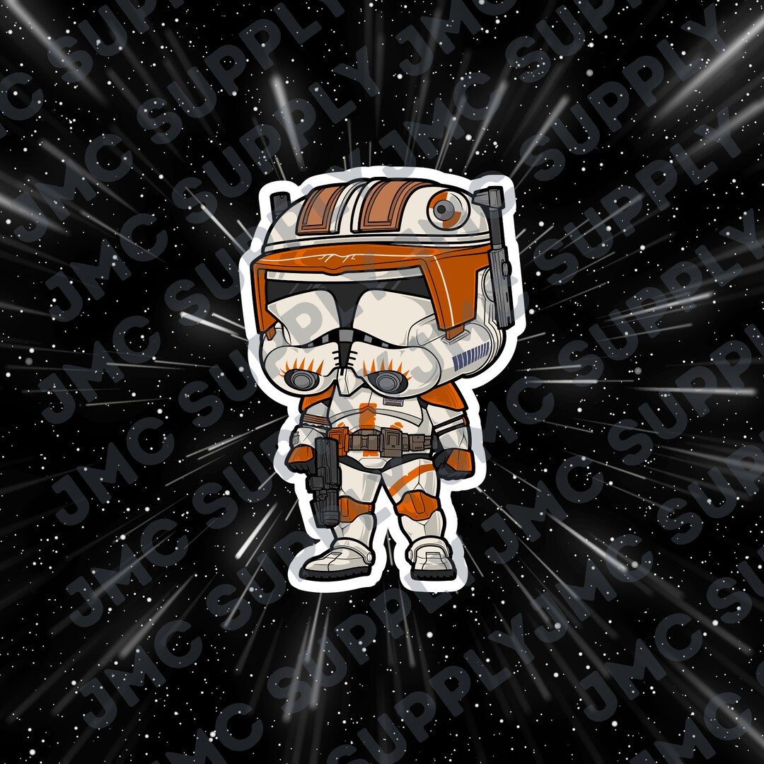 Commander Cody Sticker, Star Wars Vinyl Stickers, Waterproof and Glossy ...