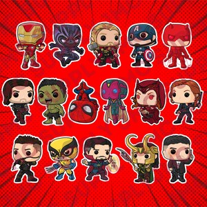 Marvel stickers - Etsy