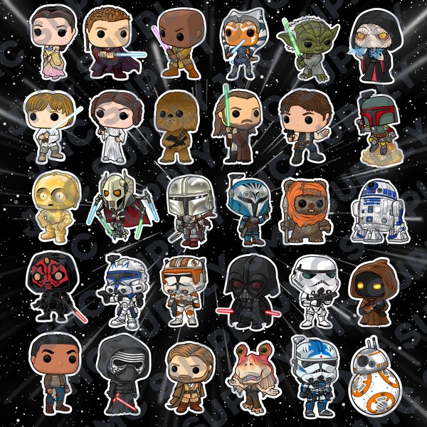 Star wars stickers - Etsy
