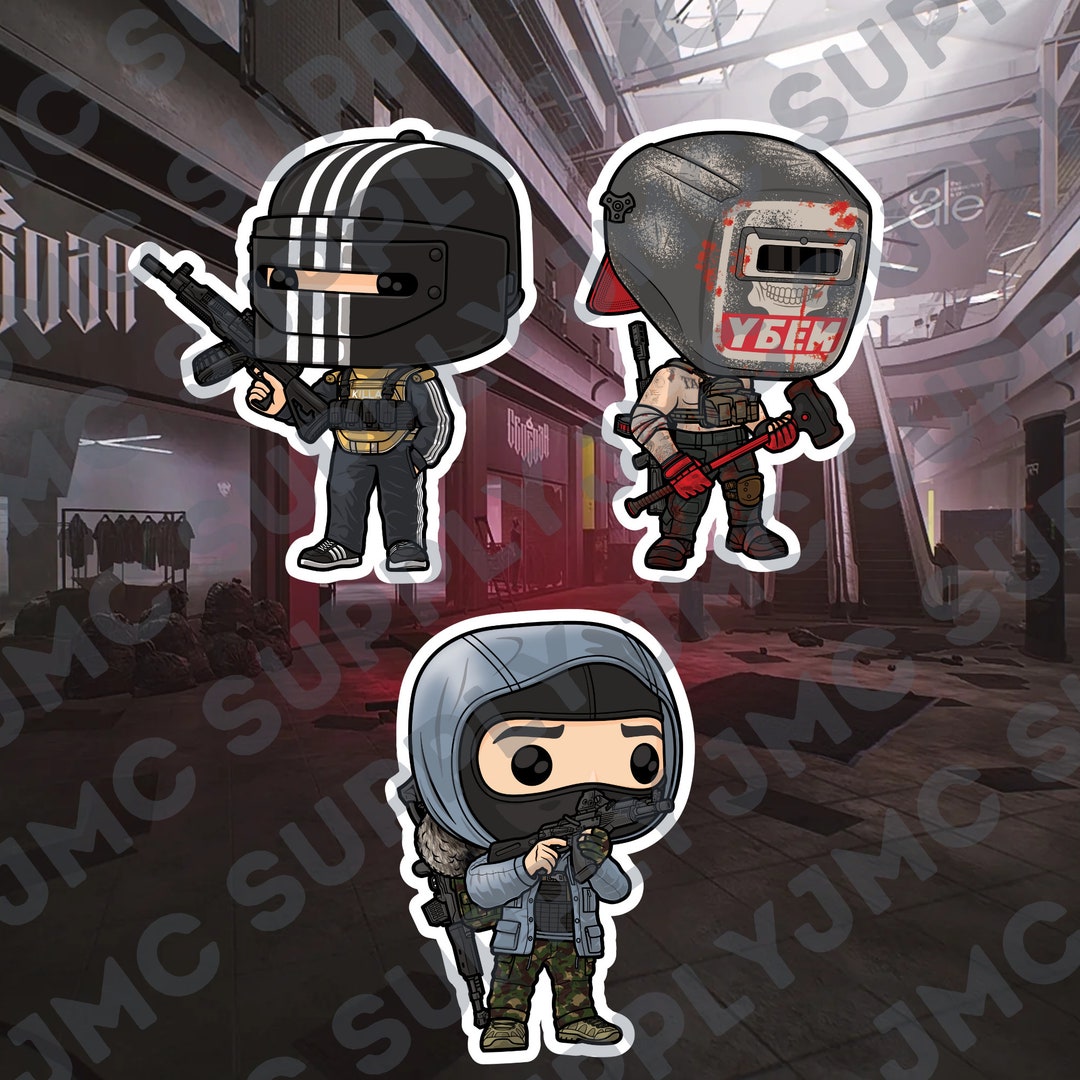 Escape From Tarkov Boss Vinyl Stickers, Water Resistant, Glossy Finish ...