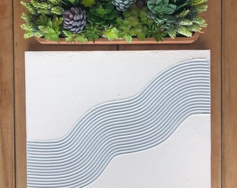 Textured Wave Wall Art - Etsy