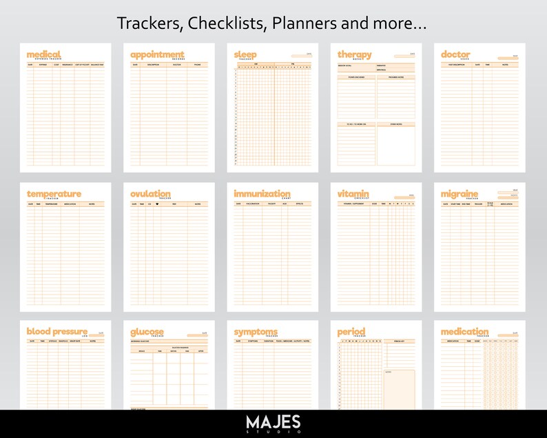 Medical Organizer, Binder Printable, Medical Planner, Medical Records ...