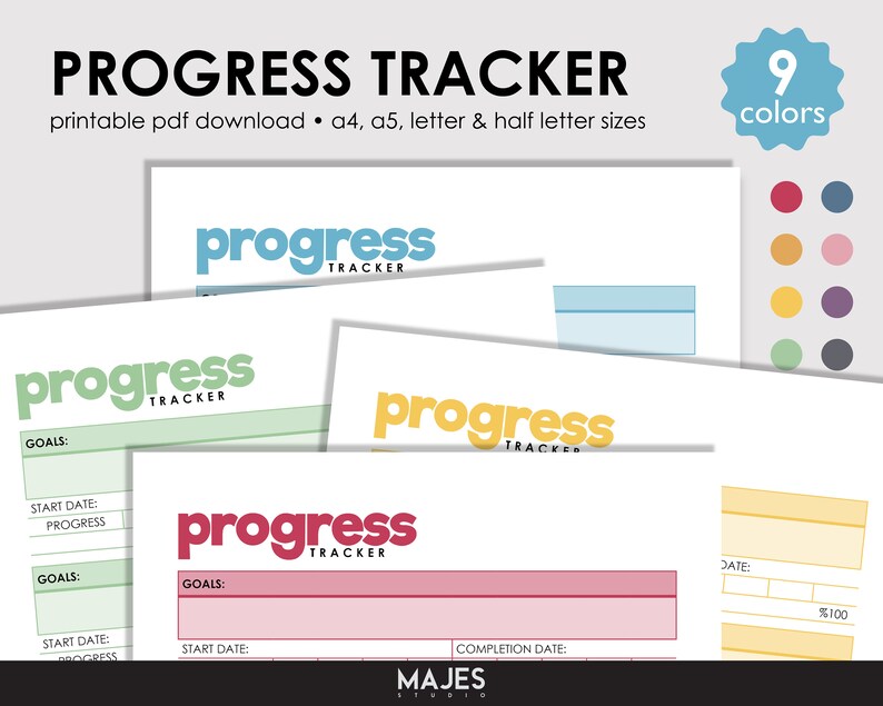 Progress Tracker Printable, Goals, Weight Loss (digital Download) - Etsy
