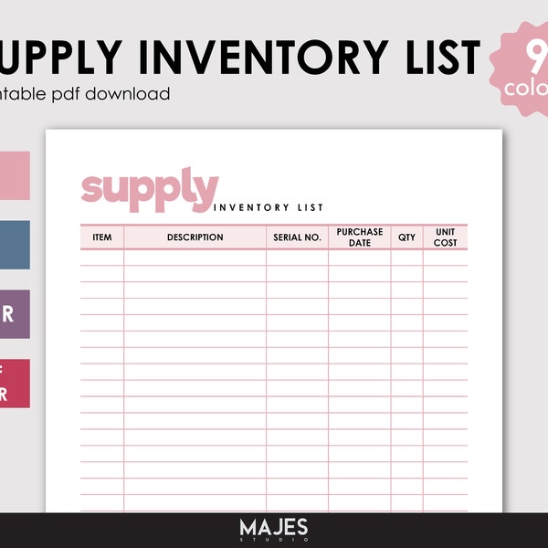 Supply Order Form - Etsy