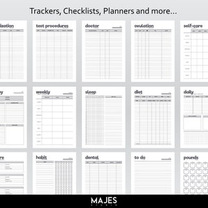 Med Planner Pdf, Medical Organizer, Health Tracker, Doctor's Planner ...