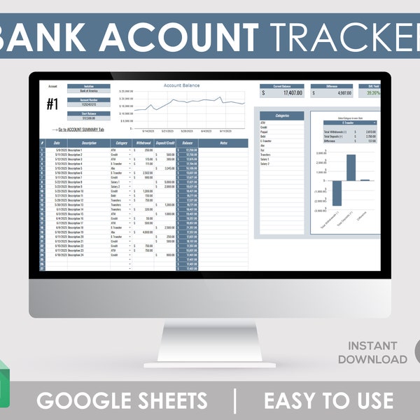 Income and Expense Tracker - Etsy