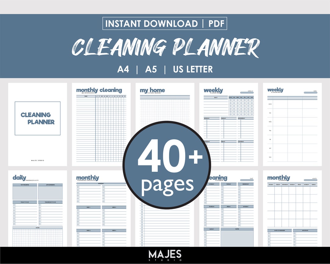 Cleaning Schedule, House Planner, Home Organizer, Chore Tracker ...