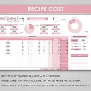 Recipe Calculator, Price Calculator, Profit Calculator, Recipe Cost ...