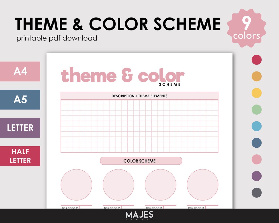 Theme Color Scheme, Dress Code Card, Wedding Attire Card, Wedding Mood ...
