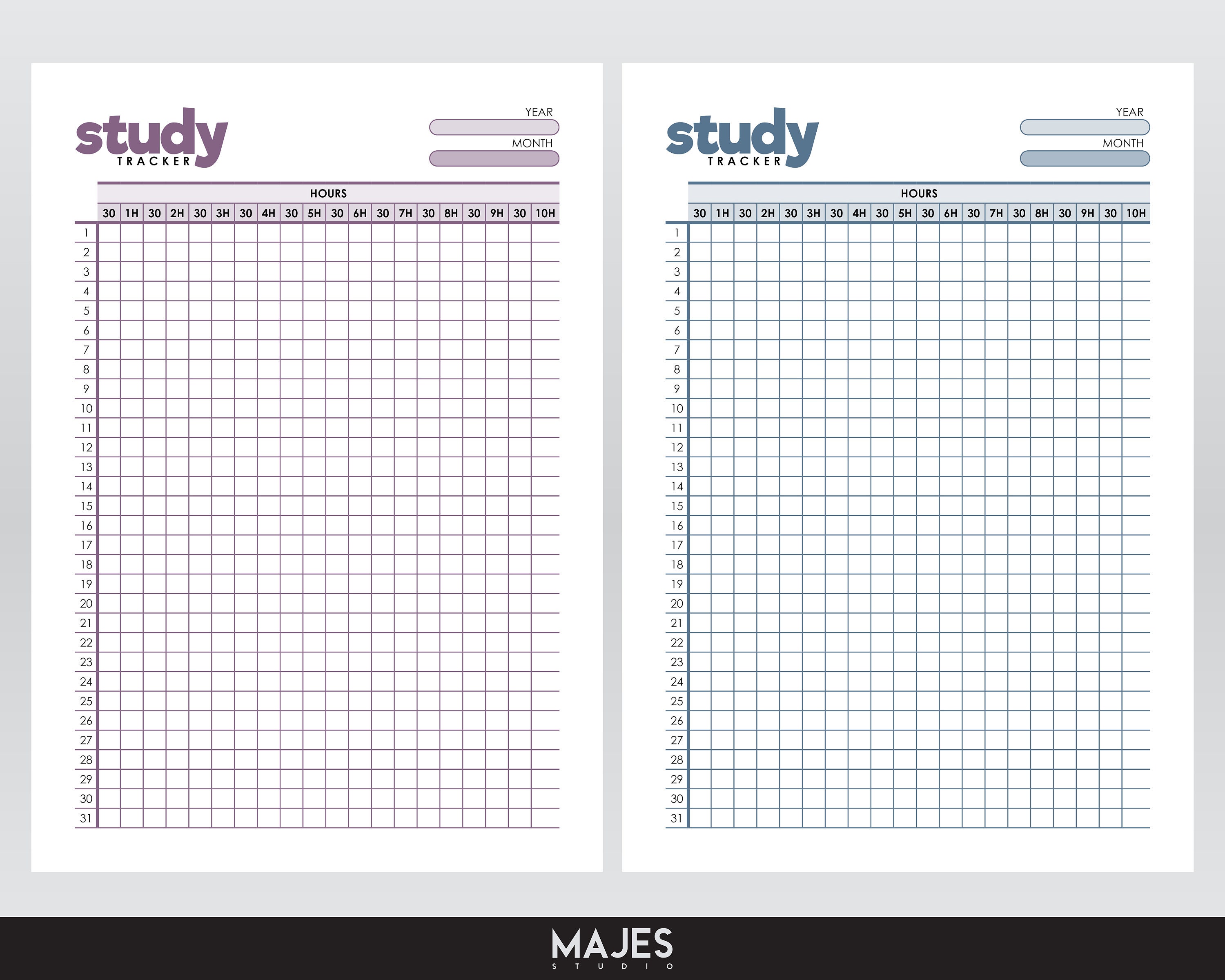 Daily Study Planner, Printable Inserts, 10-minutes Plan, for School ...