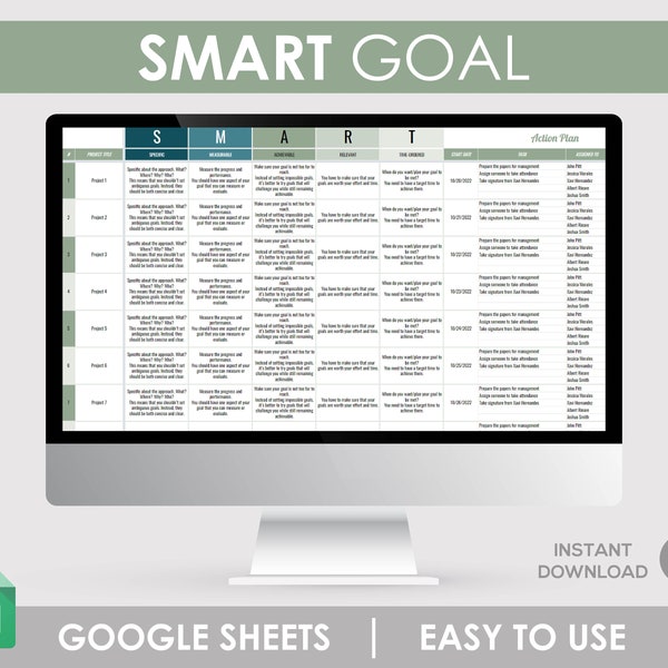 Goal Tracker - Etsy