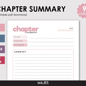 Chapter Summary, Notes Sheet, Exam Revision, Textbook Summary, Study ...