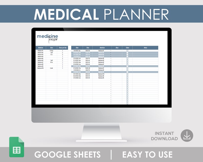 Health Tracker, Medical Planner, Medication Tracker, Medical Tracker ...