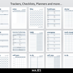 Health Organizer, Medical Tracker, Doctor Planner, Healthcare Log ...