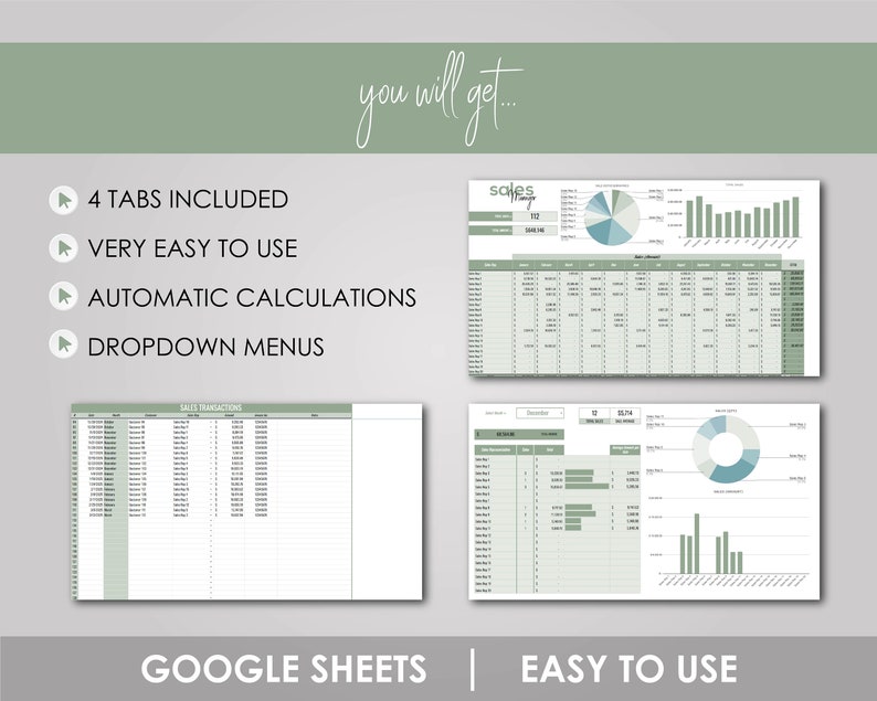 Salesperson Tracker Sales Rep Tracker Sales Rep Template - Etsy
