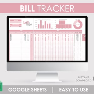 Bill Tracker, Monthly Bill Tracker, Bill Tracking Sheet, Track Bills ...