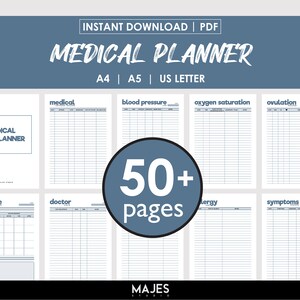 Health Organizer, Medical Tracker, Doctor Planner, Healthcare Log ...