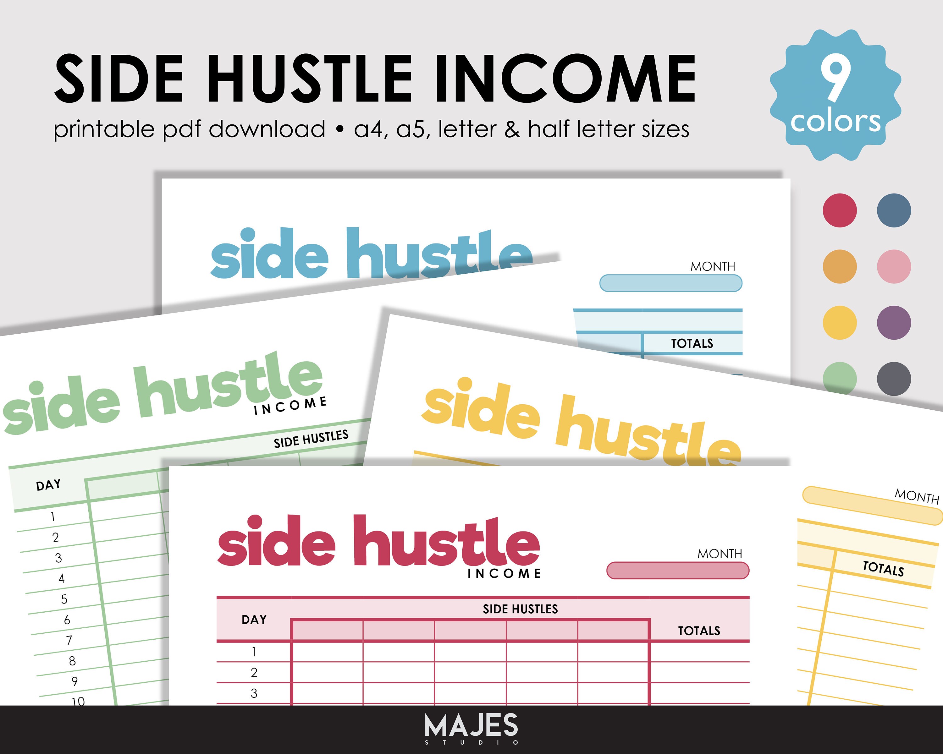 Side Hustle Tracker Printable Journal Printable Planner - Etsy
