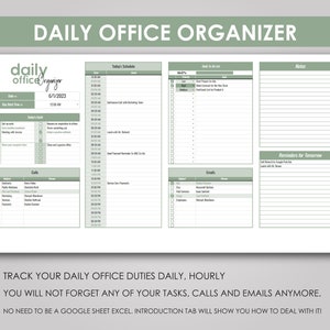 Daily to Do List, Daily Task Organiser, Weekly Printable, Work From ...