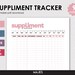 Supplement Tracker, Vitamin Tracker, Fitness Tracker, Vitamin Reminder ...